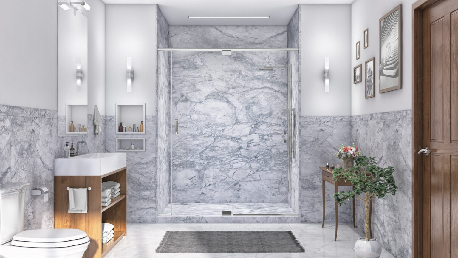 Plano Bathroom Remodel & Shower Conversion - Five Star Bath Solutions ...